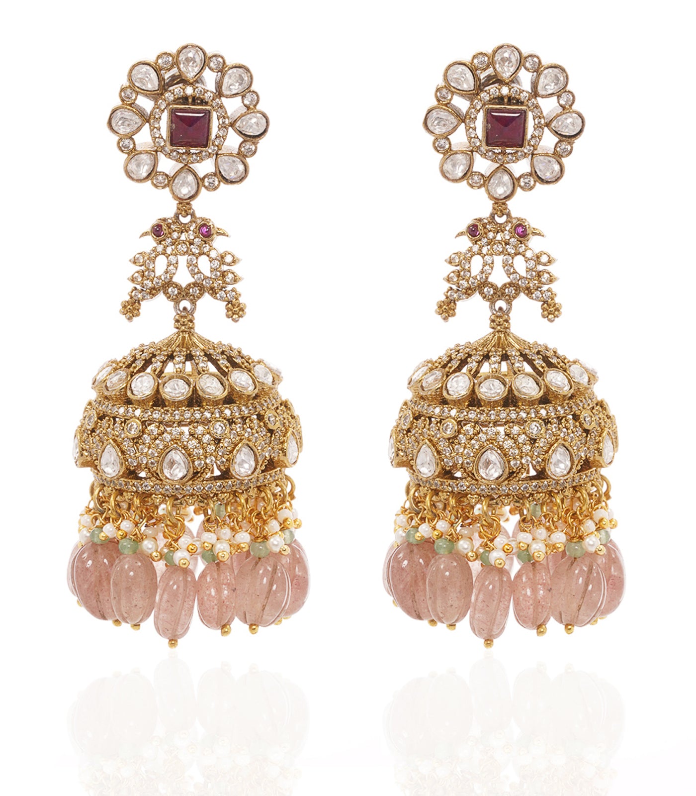 DIVYA PINK POLKI JHUMKA – Preeti Mohan