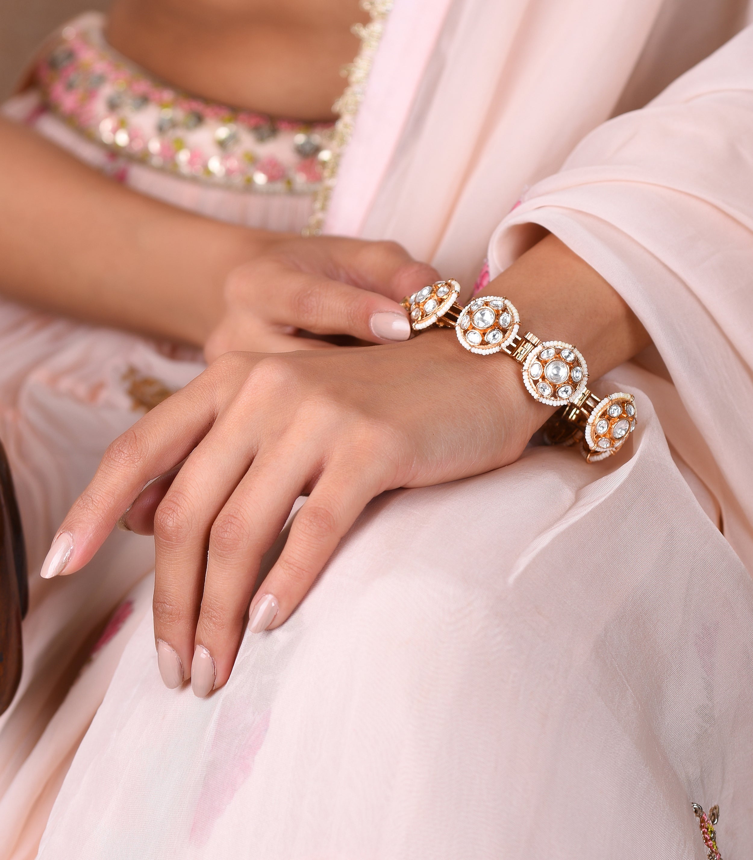 Kundan hand bracelet store